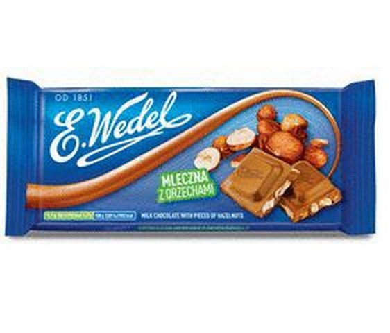 Czekolada Mleczna z Orzechami 90g Wedel – A B C Wem